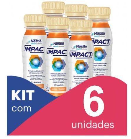 Impact 200 ml Pêssego - Kit com 6 unidades - Nestlé Health Science ...