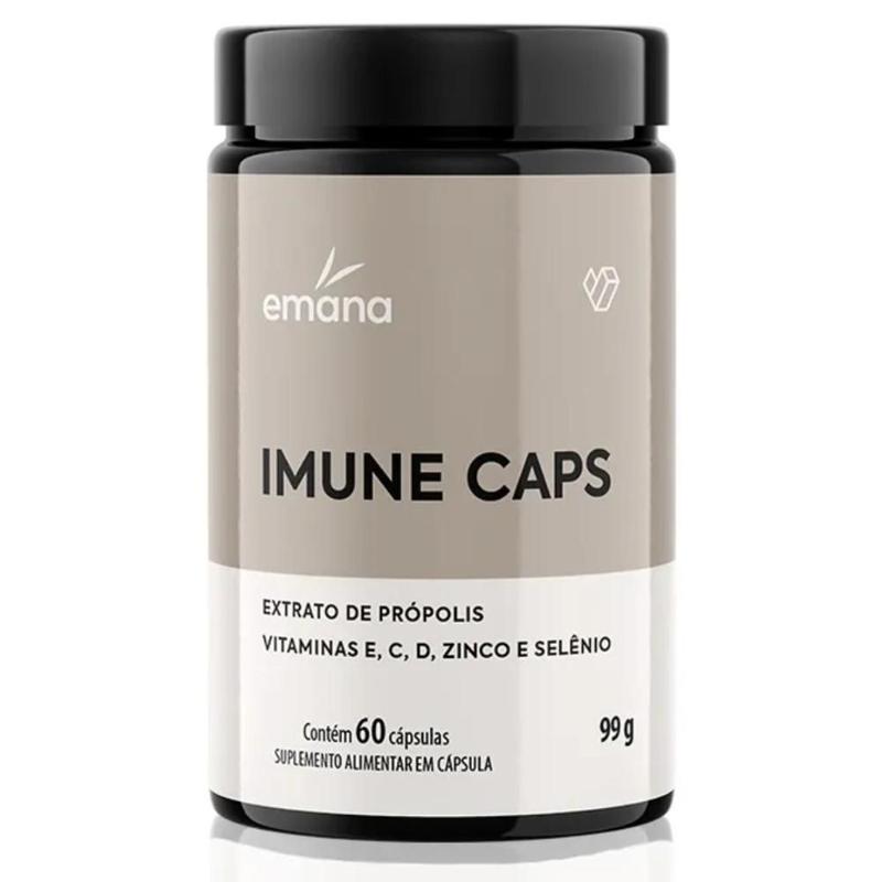 Imune Caps Alta Imunidade 60 cápsulas Emana Suplementos ...