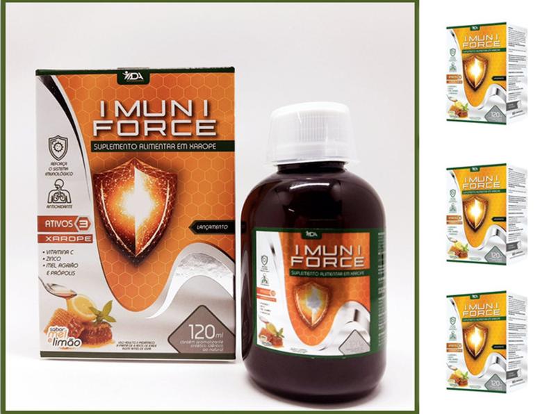 IMUNIFORCE XAROPE 120ML (3 unidades de 120ml) - ADA - Fitoterápicos e ...
