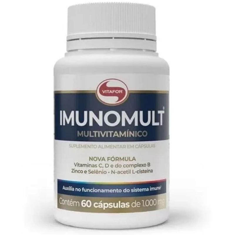 Imunomult Multivitamínico Vitafor - 60 Cápsulas - Multivitamínico ...