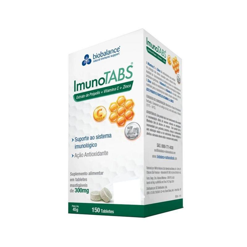 Imunotabs 150 Tabletes Biobalance - Complemento Alimentar Adulto ...