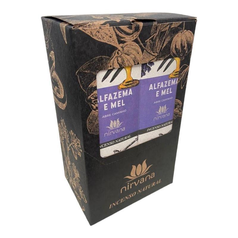 Incenso Nirvana Natural Alfema E Mel 12Caixas 9 Varetas - Meta Atacado ...