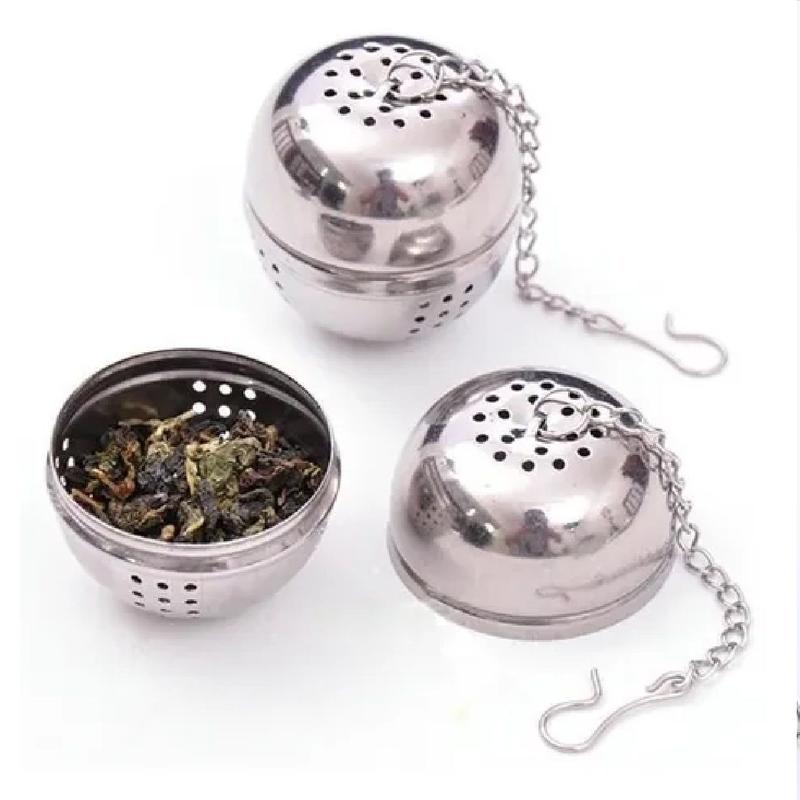 Infusor Chá Inox Cesta Com Corrente Ervas Individual - Cl - Infusor de ...