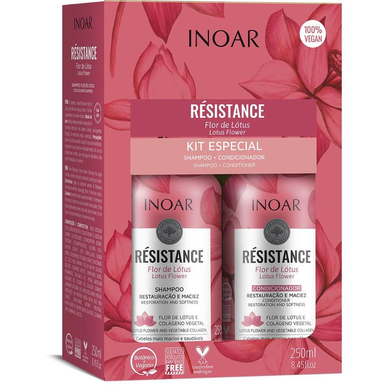 Inoar Kit Duo Flor De Lotus Shampoo + Condicionador 250ml - Kit Shampoo ...