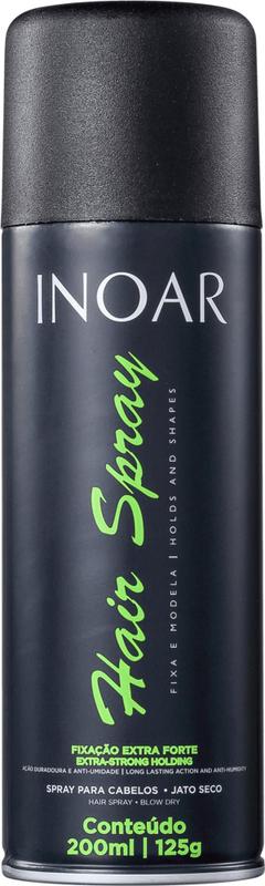 Inoar Spray Fixador Extra Forte 200ml - Modelador e Fixador de Cabelo ...
