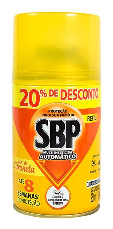 Inseticida Automático Sbp Multi Refil 250ml Citronela - Inseticidas ...