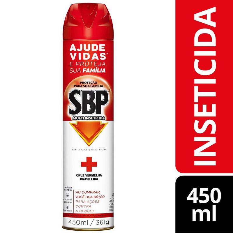 Inseticida sbp edição especial cruz vermelha 450ml aerosol ...