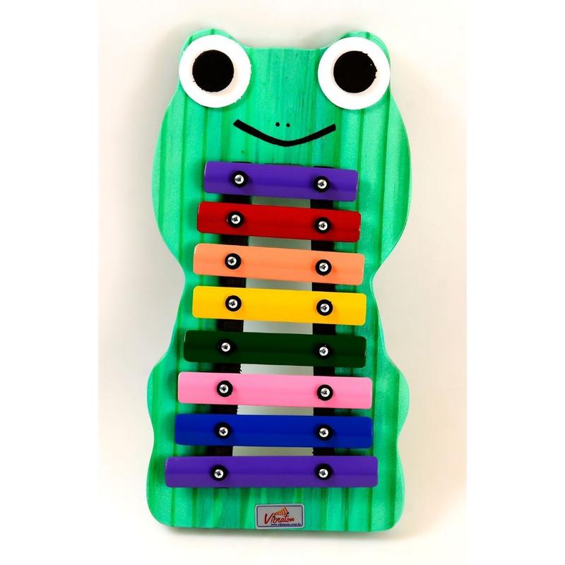 Instrumento Musical Infantil Metalofone Xilofone Sapo - Instrumento ...