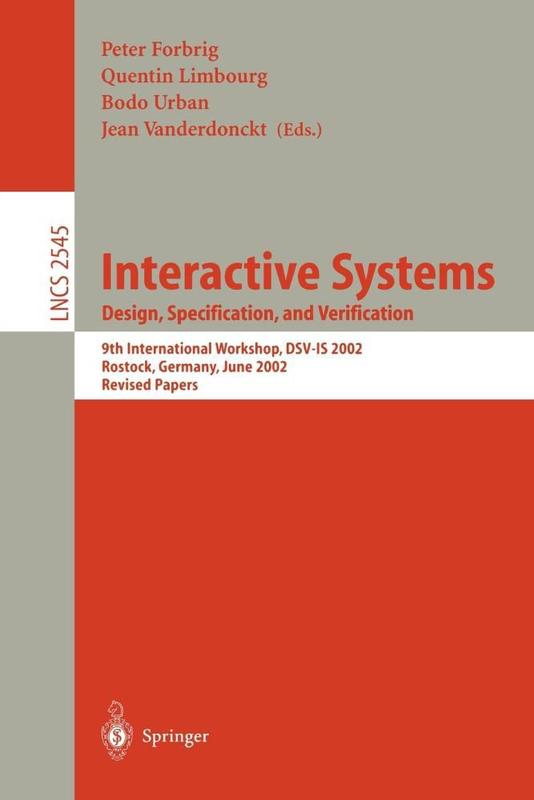 Interactive Systems. Design, Specification, and Verification - - Livros ...