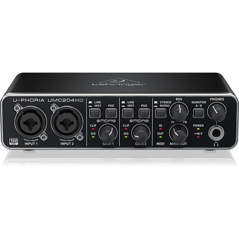 Interface behringer umc204hd - Interface de Áudio - Magazine Luiza