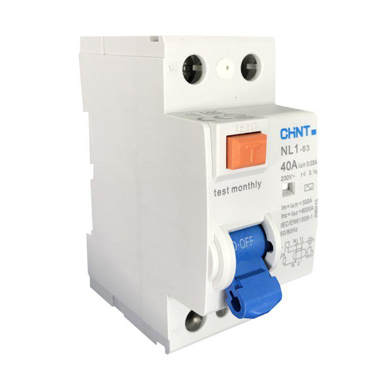 Interruptor Diferencial Residual NL1-63 2P 40A 30mA Chint ...