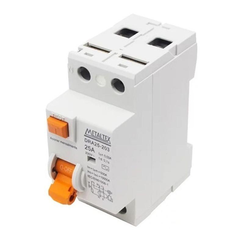 Interruptor Disjuntor Diferencial 2 Polos 25A 30ma 10ka Bipolar ...