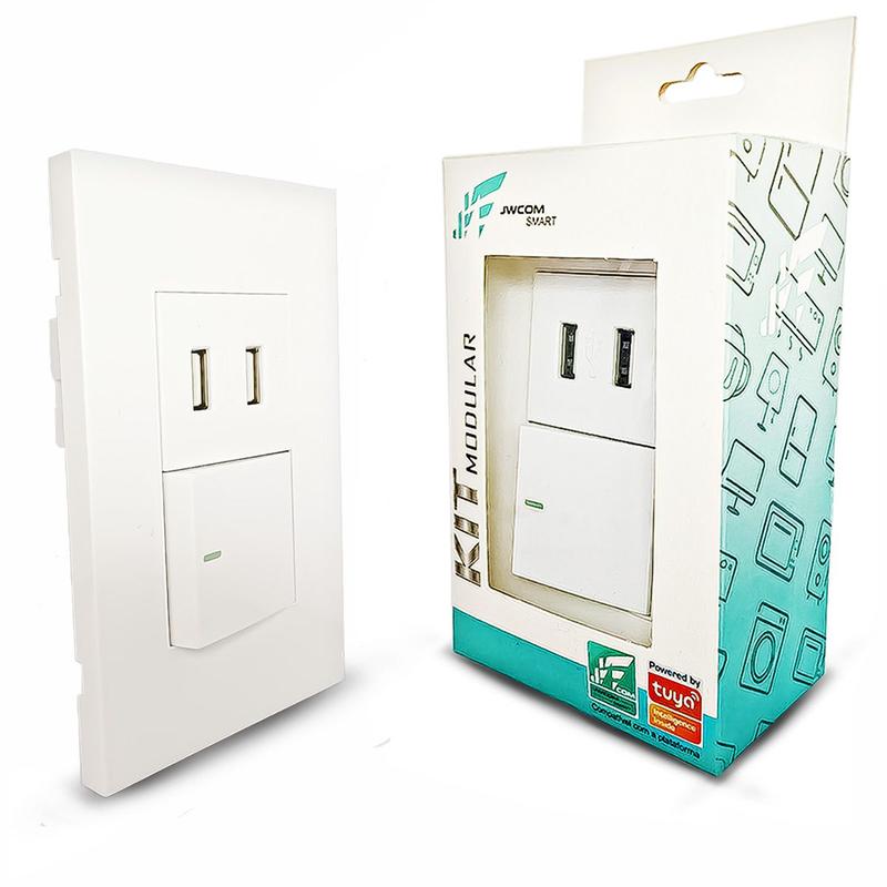 Interruptor Tomada Usb Parede Tomada Com Usb Jwcom - Módulo de Tomada ...