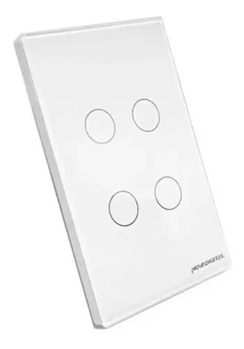 Interruptor Touch Wifi 4 Teclas Rf433 Google Home Alexa - Nova digital ...