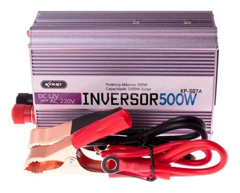 Inversor Conversor Veicular 500w 12v Para 220v KP-507A - Knup - Elétrica de Carro - Magazine Luiza