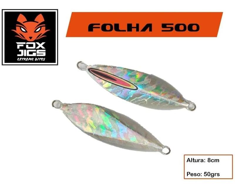 Isca Artificial Light Jig - Folha 50g - 8cm - Fox Jig - Slow - Fox Jigs ...