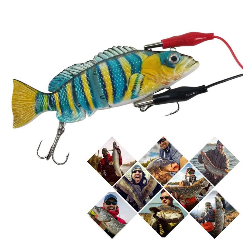 Isca Artificial Robotica Pesca Pescaria Inteligente Articulavel Led ...