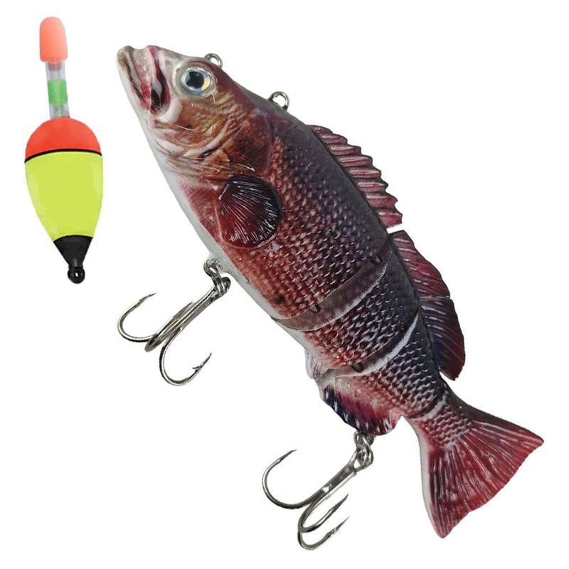 Isca Pesca Eletrica Pescaria Inteligente Peixe Articulado Led Fishing ...