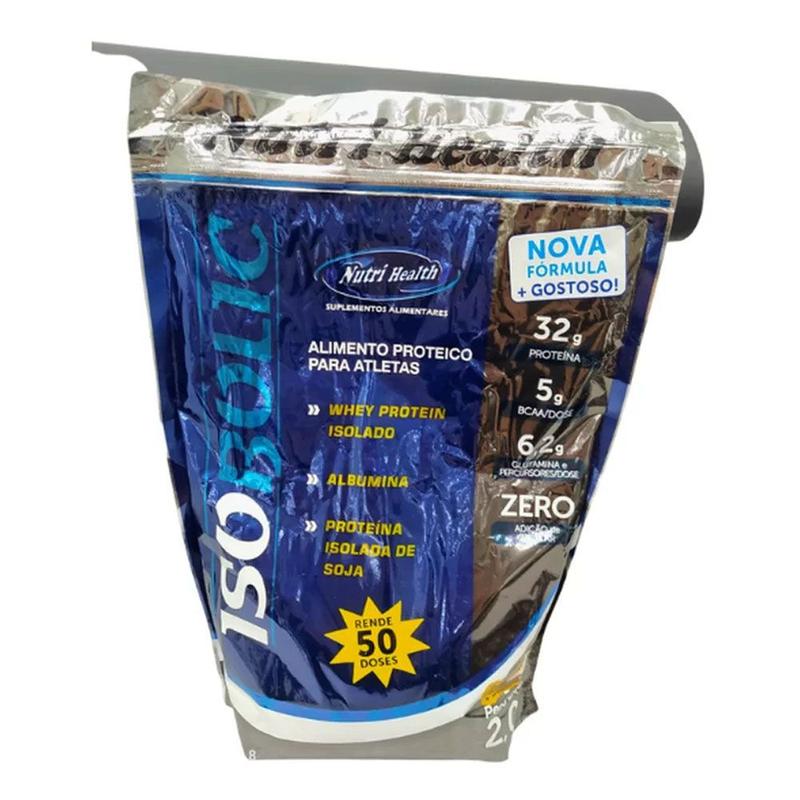Isobolic 2kg Whey Protein Isolado com Albumina - Nutri Health - Whey ...