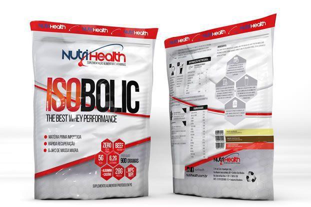 Isobolic Refil (1,8kg) - Sabor: Morango - Nutri Health - Whey Protein ...