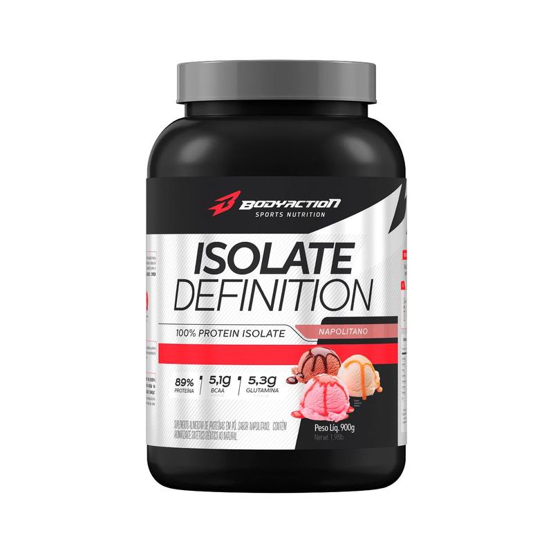 Isolate Definition 900g Napolitano - Bodyaction - Whey Isolado - Whey ...