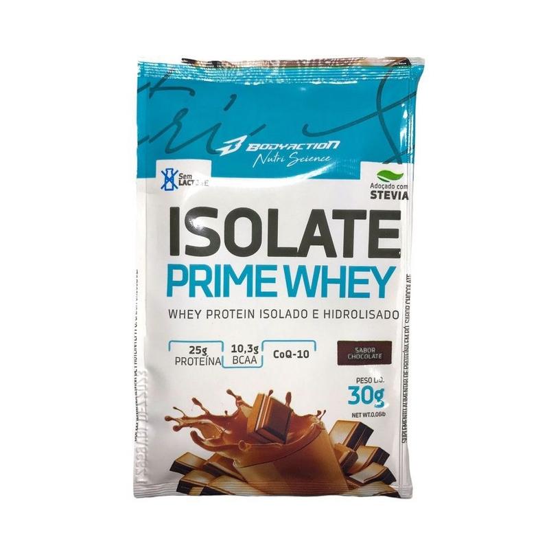 Isolate Prime Whey (Sachê 30g) - Sabor: Chocolate - Body Action - Whey ...