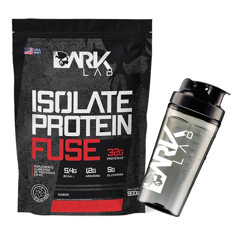 Isolate Protein Fuse 900g + Coqueteleira Dark Lab - Whey Protein ...