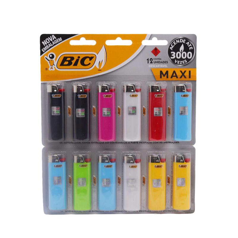 Isqueiro Bic Maxi com 12 Unidade - Isqueiro - Magazine Luiza