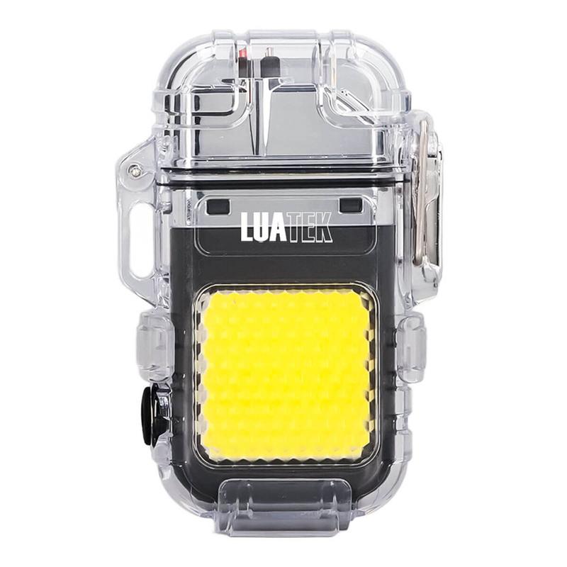 Isqueiro De Plasma Recarregável Com Lanterna Resistente A Água Vento ...