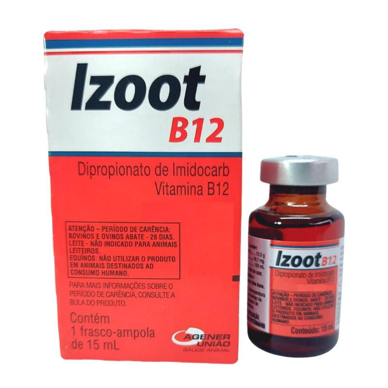 Izoot Vitamina B12 Injetável 15ml Frasco Ampola Agener Unid - Agener ...
