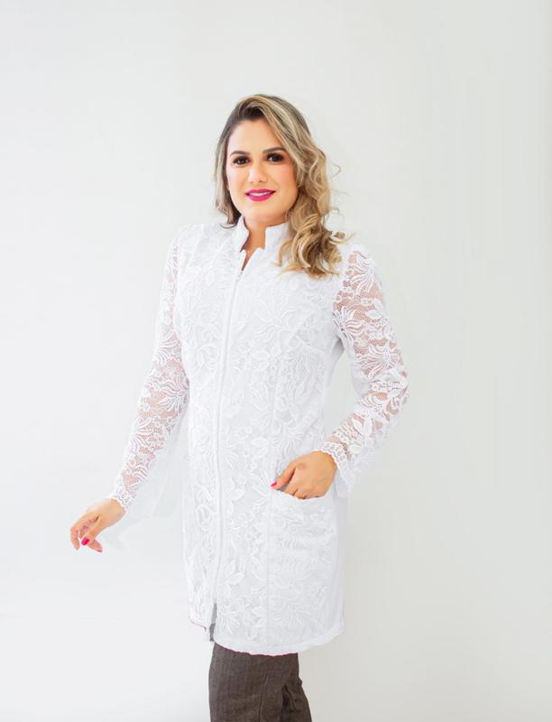 Jaleco Ágata - Lucy Motta Atelier - Jaleco Médico / Hospitalar - Magazine Luiza