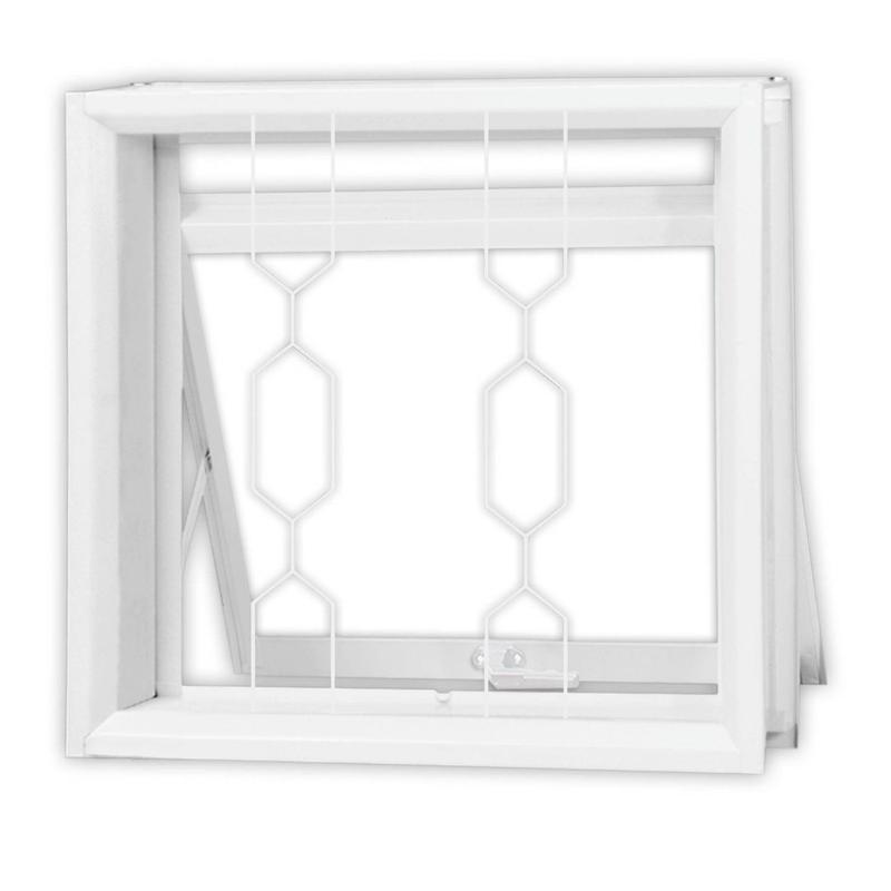 Janela de Aço Maxim-Ar 60x80cm 1 Seção sem Vidro com Grade Elo MGM ...