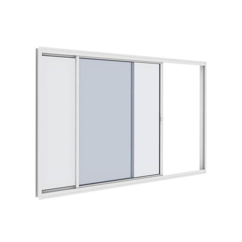 Janela Vitrô 2 Folhas Sem Grade 1,50mx1m em Alumínio Branco com Vidro ...