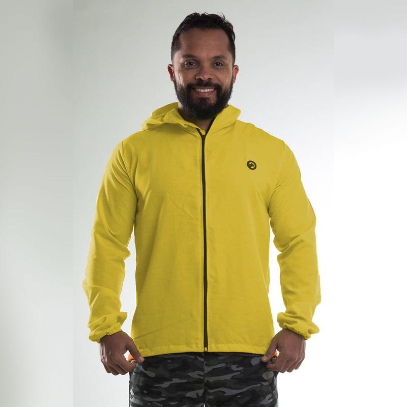 Jaqueta Corta Vento Lisa Masculina - Amarelo Sunshine - Gatto de Rua ...