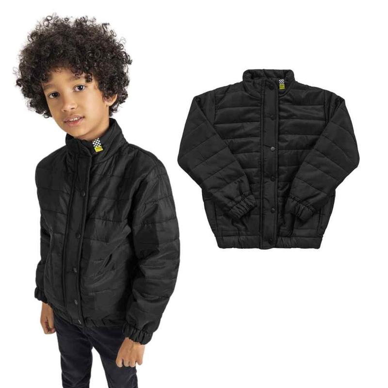 Jaqueta Puffer Masculina Playground- Preta - Tam 6 - Fakini - Jaqueta ...