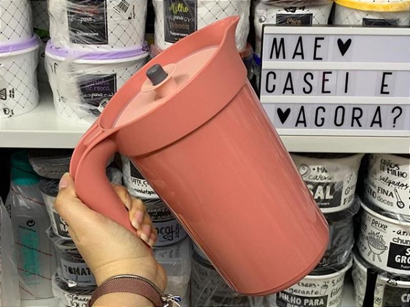 Jarra colors 2 litros Rosa e cinza Tupperware - Jarra - Magazine Luiza