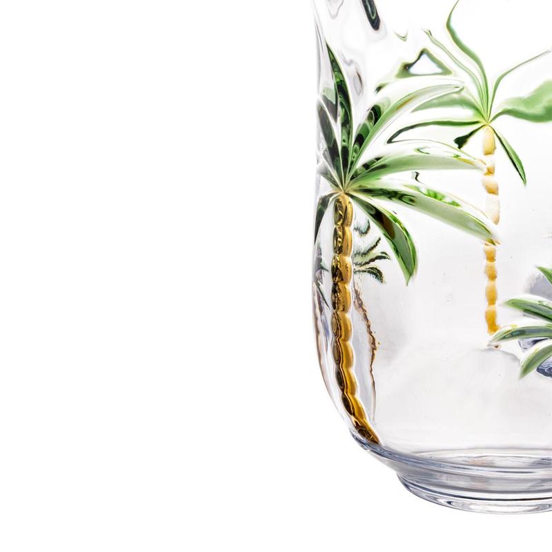 Jarra Cristal Decorada Com Palmeira Lyor 1,3L Verde - Jarra - Magazine ...