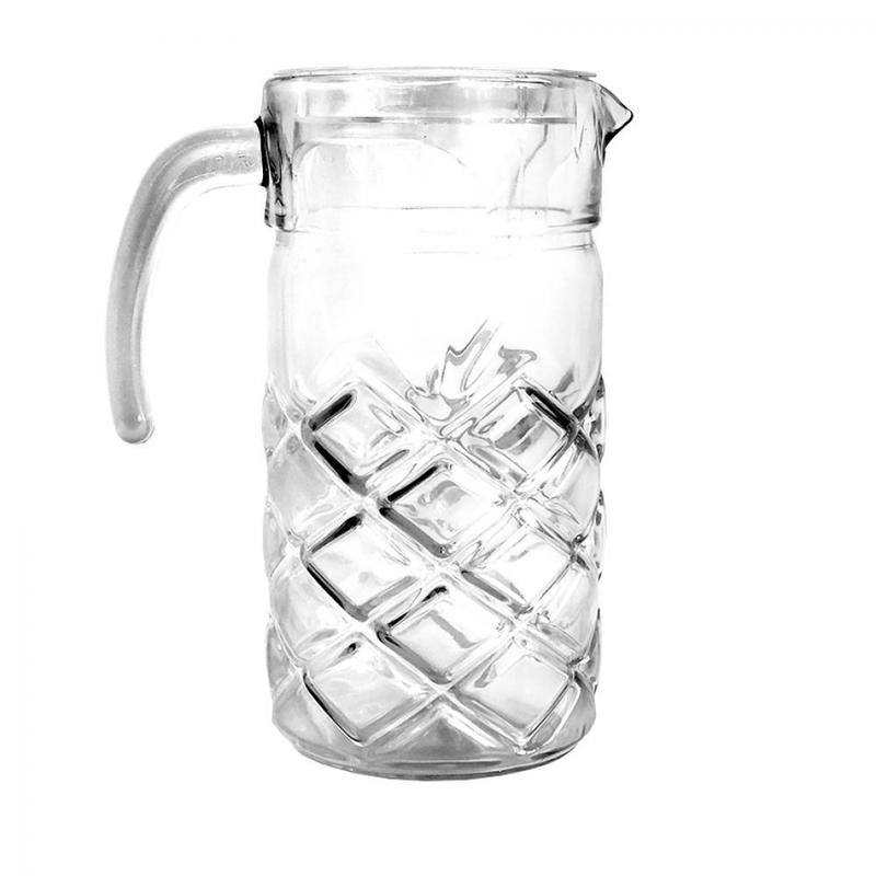 Jarra de vidro 1,5L com alça e tampa de plástico - Mabel - Jarra ...