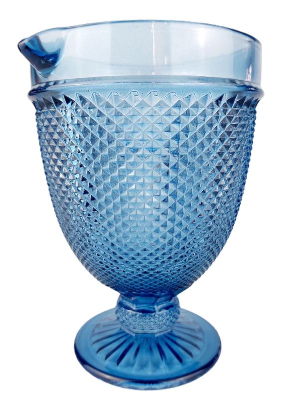 Jarra de Vidro Bico de Jaca Azul 1L - Hauskraft - Jarra - Magazine Luiza