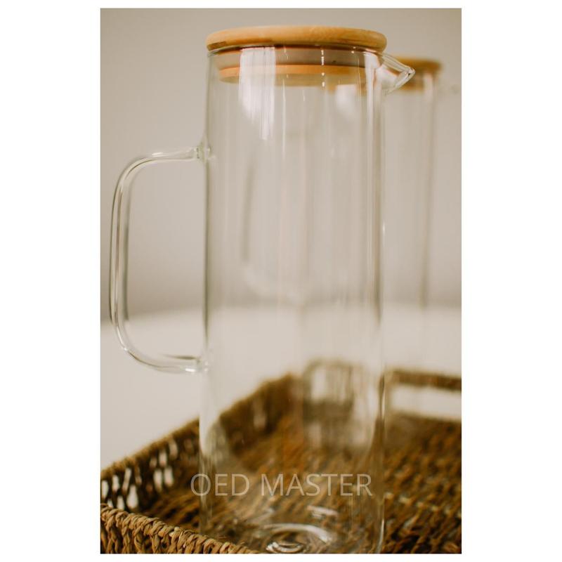 Jarra De Vidro Com Tampa De Bambu 1,5 Litros - Member's Mark - Jarra - Magazine Luiza