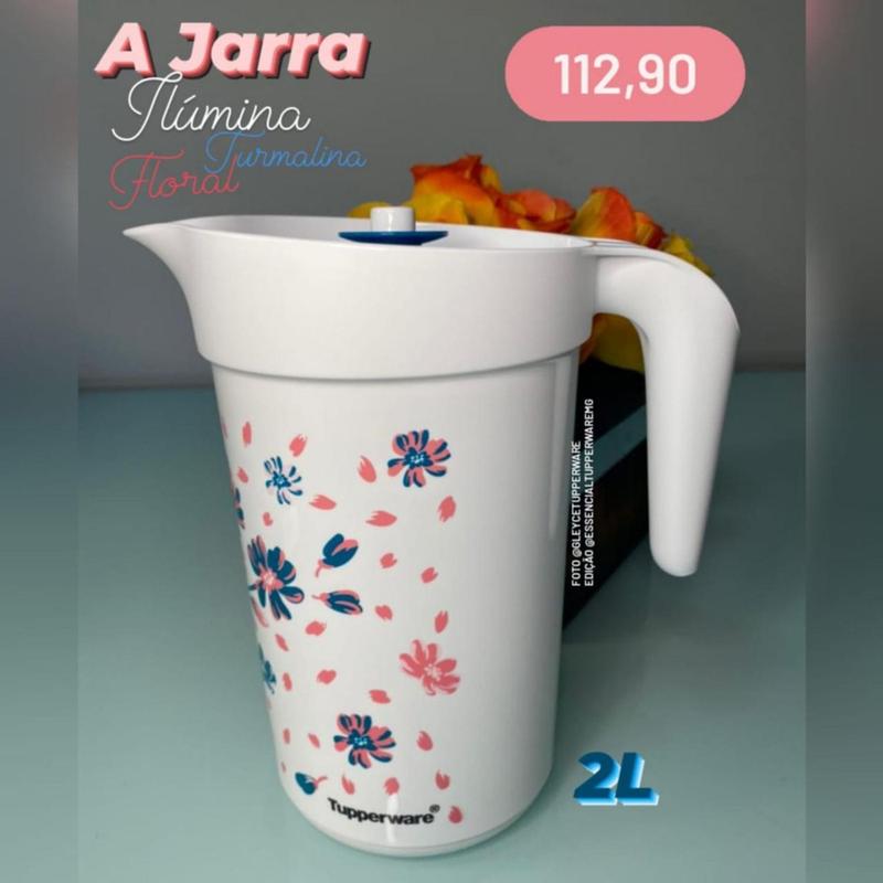 Jarra Florida Ilúmina 2 Litros Tupperware - Jarra - Magazine Luiza