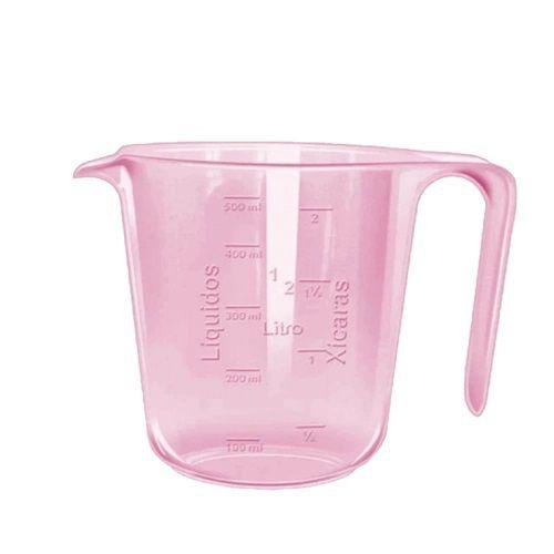 Jarra Medidora Graduada Medidor Dosador Rosa 500ml - Injetemp ...