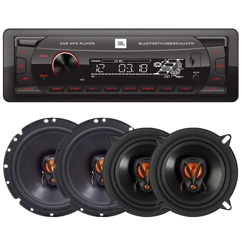 Jbl Kit Som Automotivo Celebrity100br + 02 Alto Falantes Jbl 5 pol ...