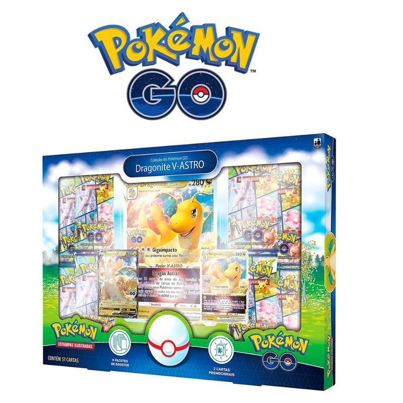 Jgs brinq carton-pokemon - go box dragonite v-astro - COPAG - Outros ...