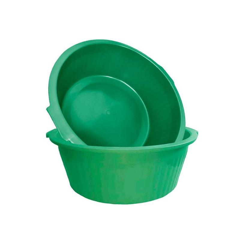 Jogo 2 Bacias Plástica Multiuso 32 Litros Cinza Verde - Arqplast ...