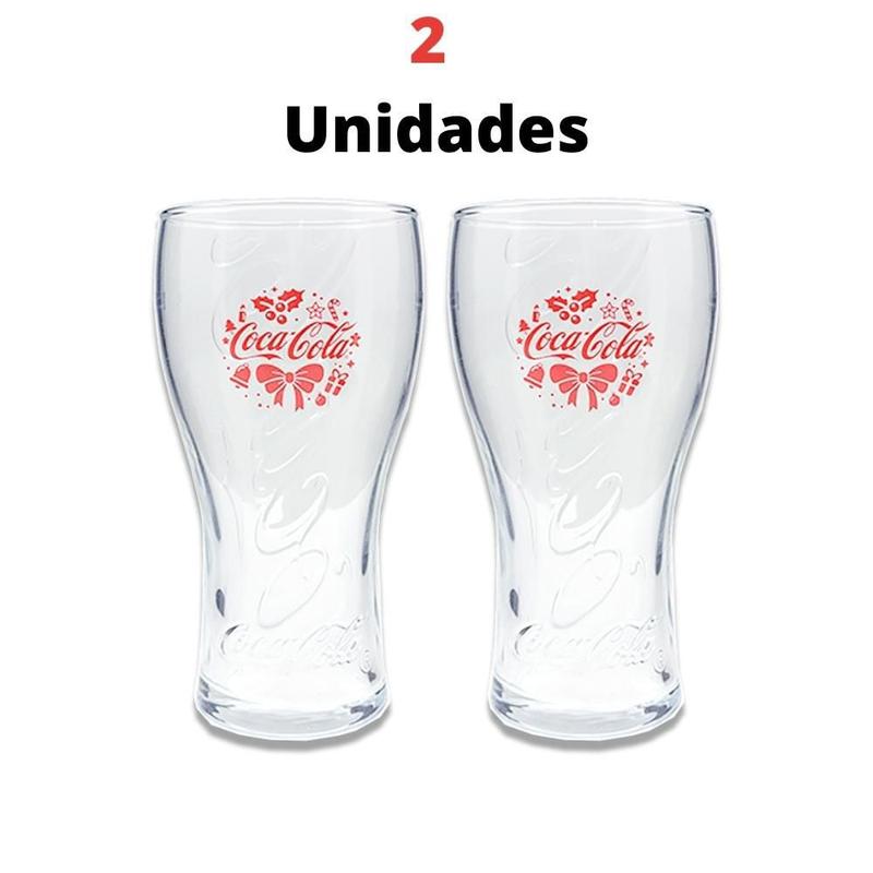 Jogo 2 Copos de Vidro Contour Coca Cola 340ml - Mypa - Copos - Magazine ...