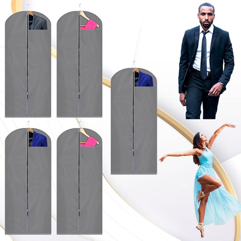 Jogo 5 Capas Para Roupas Especiais Com Visor E Zíper 130x60cm - Vida ...