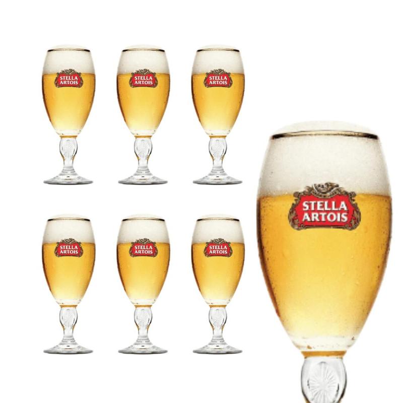Jogo 6 Taça Cerveja Chopp Stella Artois Original 330ml Vidro ...