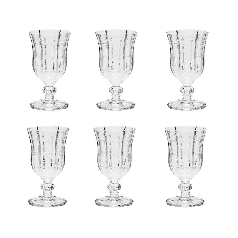 Jogo 6 Taças Para Vinho Bon Gourmet Tinto Vidro Knot 260ml - Taça de ...