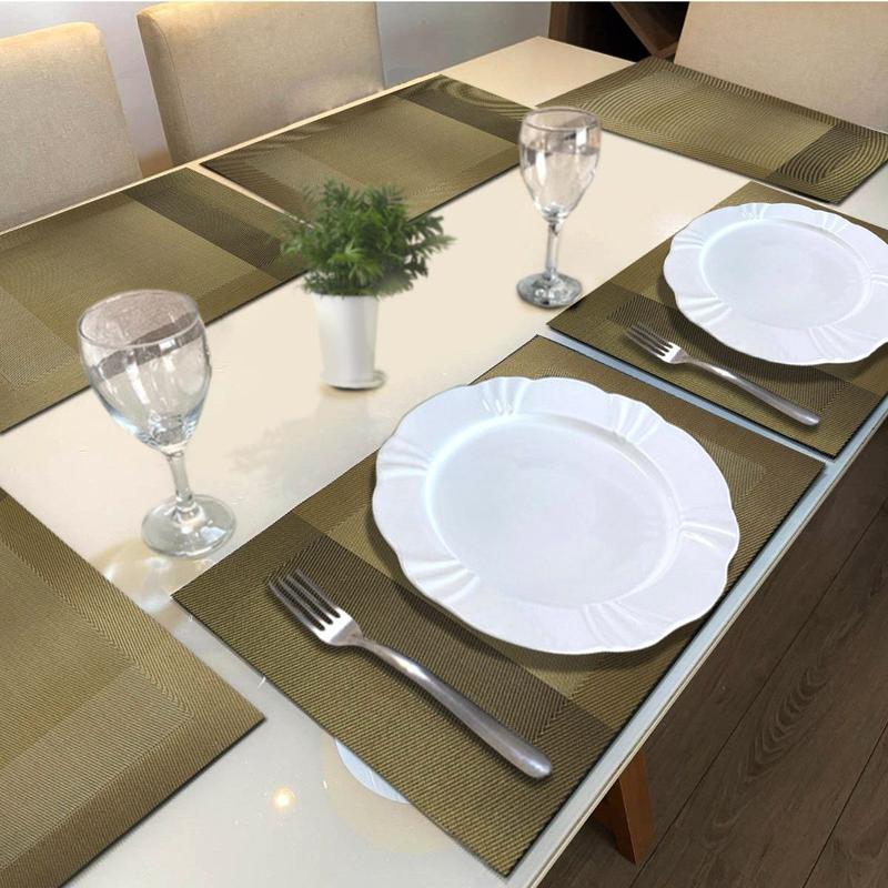 Jogo Americano Retangular Mesa Supla 6 Lugares Sousplat - Class Home ...